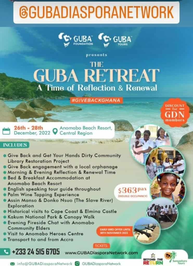 THE GUBA RETREAT GUBA TOUR-GUBA FOUNDATION - Theirson Diary