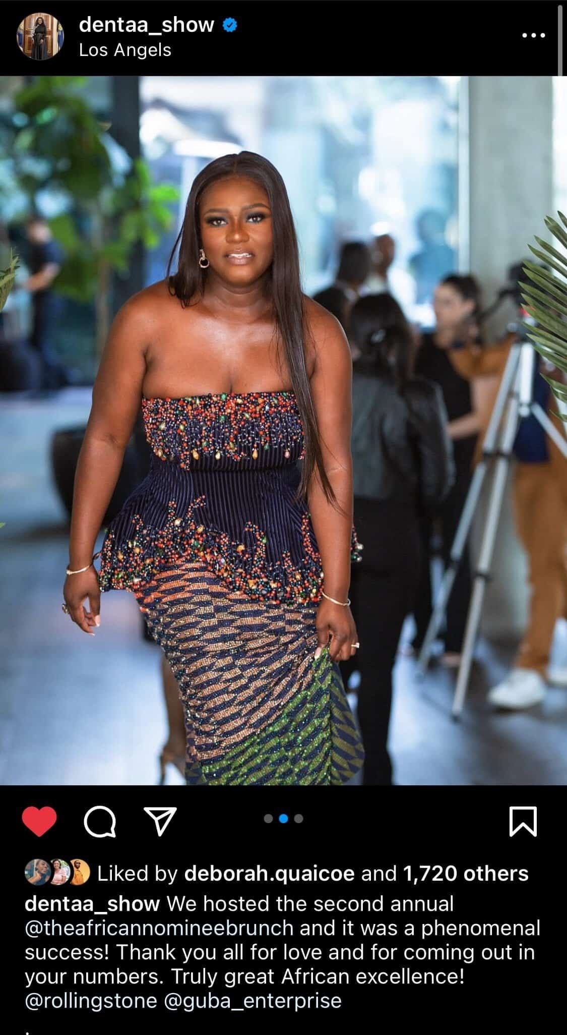 Dentaa hosted the African Nominee Brunch - Theirson Diary